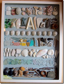 inspiración hecha a mano: Collage de objetos playeros